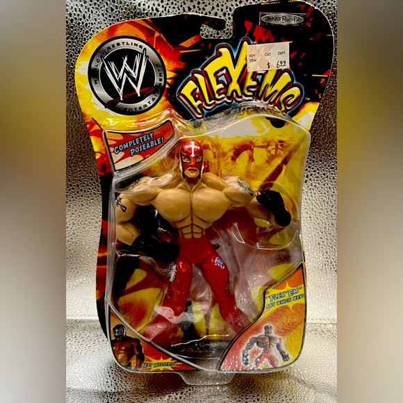 Flex em | Toys | Rarerey Mysterio Rubber Flexems Wwe Wrestling Figure ...